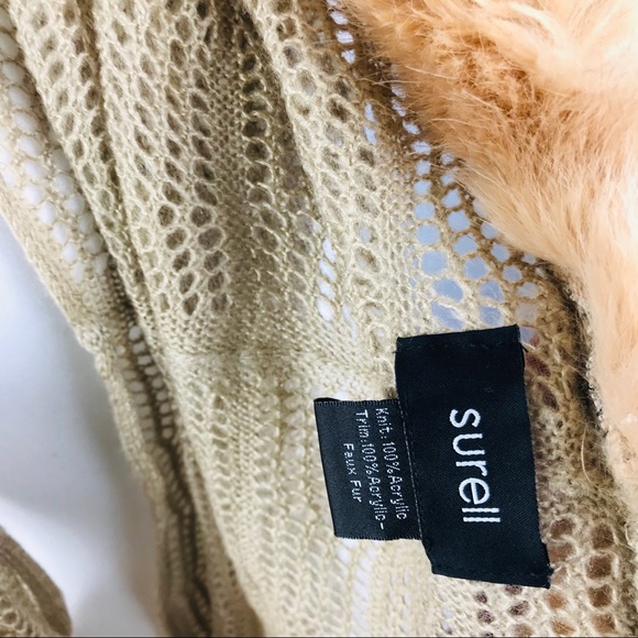 Surell | Accessories | Surell Faux Fur Crochet Scarf | Poshmark